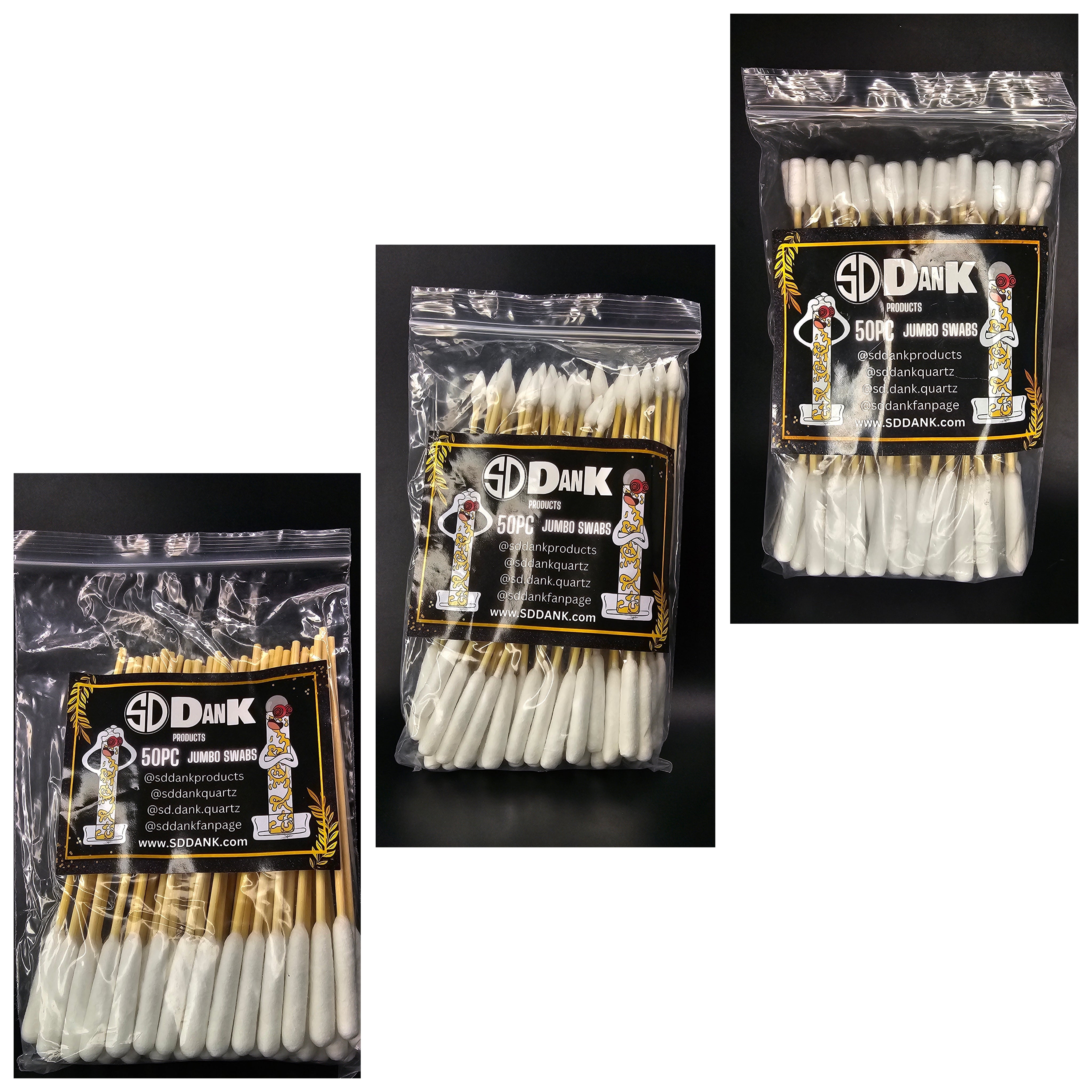 SD Dank Jumbo Swabs 50pc bag – SD Dank Quartz LLC
